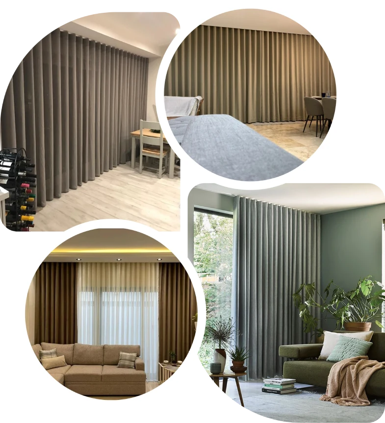 Wave Curtains Dubai | Buy Ripple, S Wave Fold Curtain at 20%